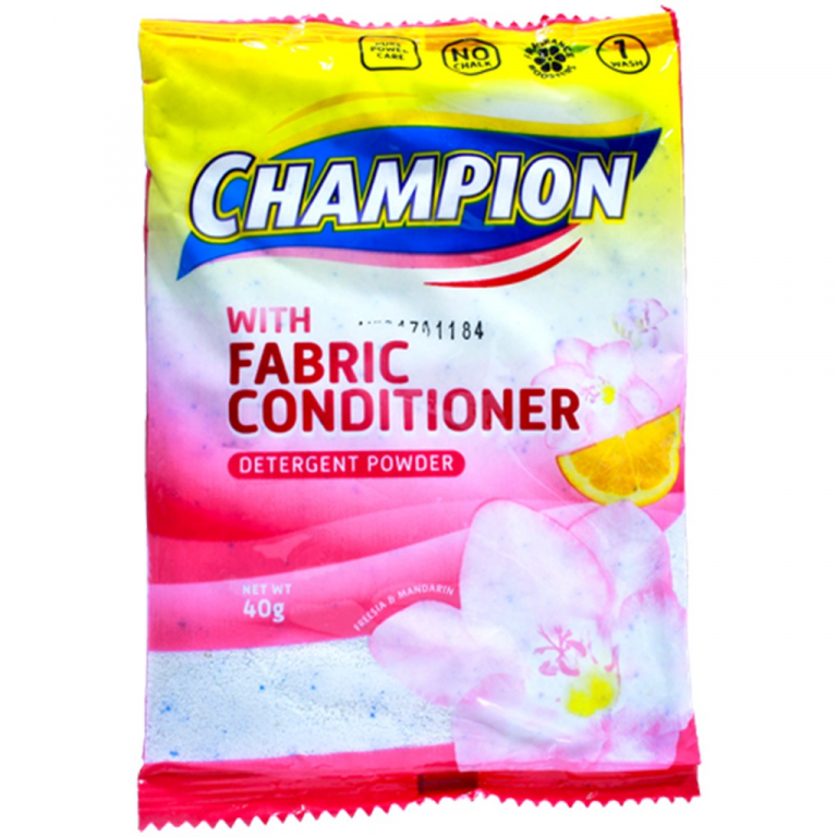 CHAMPION POWDER WITH FABRIC CONDITIONER 800G – SRS Sulit