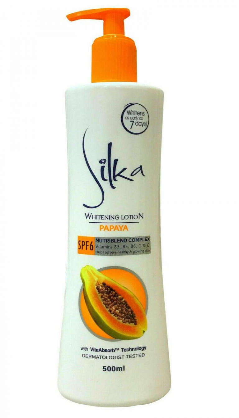 SILKA ORANGE PAPAYA LOTION 500ML PUMP FREE 5PCS SILKA ORANGE SOAP 45G ...