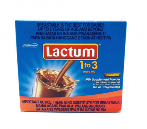 LACTUM 1-3YRS CHOCOLATE 1.2KG – SRS Sulit