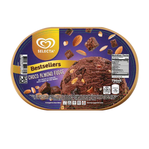 SELECTA CHOCO ALMOND FUDGE 750ML – SRS Sulit