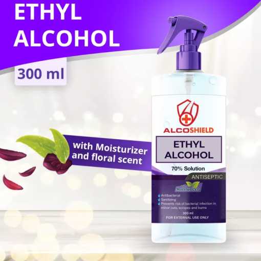 ALCOSHIELD 70% ETHYL ALCOHOL 300ML – SRS Sulit
